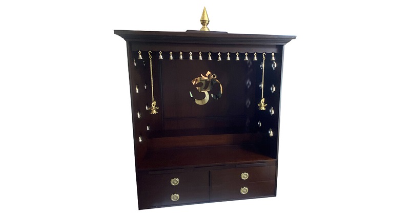 Handmade medium pooja mandir without door in expresso in UK | Mandir ...